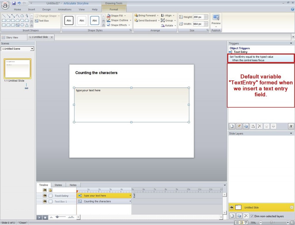 Articulate Storyline: How to Count Characters in Text Field