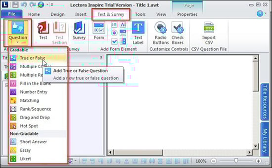 Steps to Display Question Feedback in Lectora Using Variables