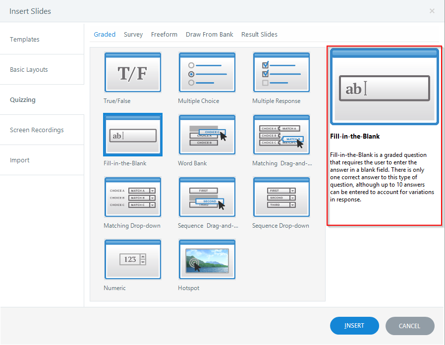 Articulate Storyline: Explore Built-in Questions [Part 1]