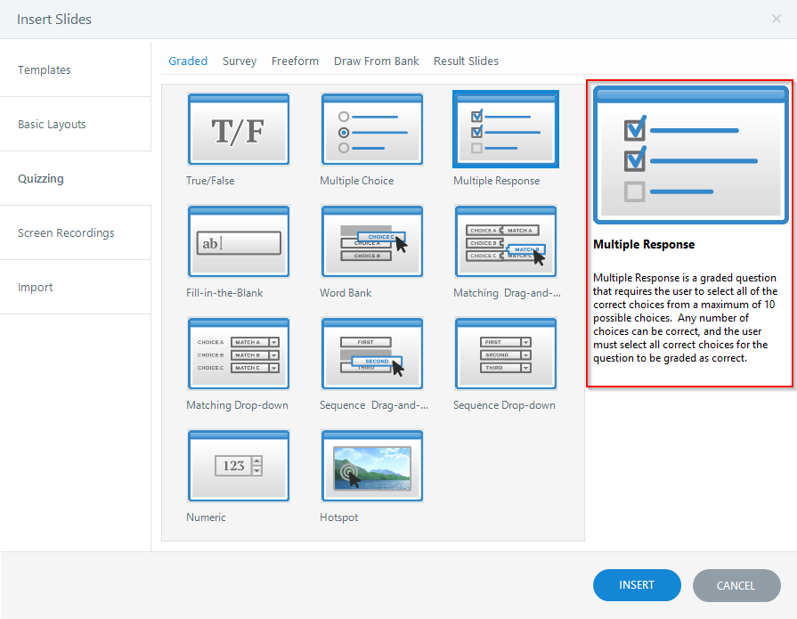 Articulate Storyline: Explore Built-in Questions [Part 1]