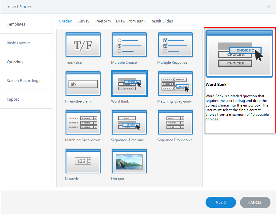 Articulate Storyline: Explore Built-in Questions [Part 1]