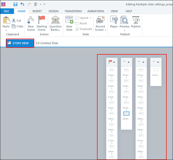 Articulate Storyline: How to Edit Multiple Slide Simultaneously