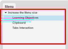 Articulate Storyline: Increase eLearning Menu Size for iPad