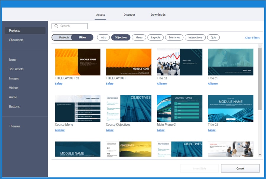 Adobe Captivate 2019 – A Bird’s Eye View of eLearning Templates
