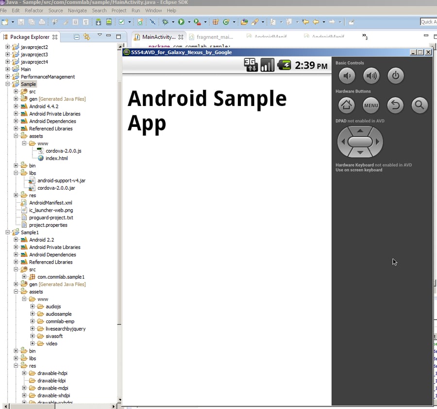 How to Setup PhoneGap and Create Sample Android App?
