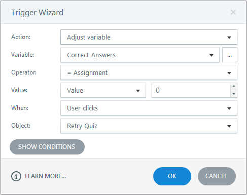 Storyline: Displaying Correct & Incorrect Questions in Result Page