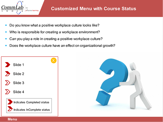 Articulate Storyline: Creating A Custom Menu for Course Status