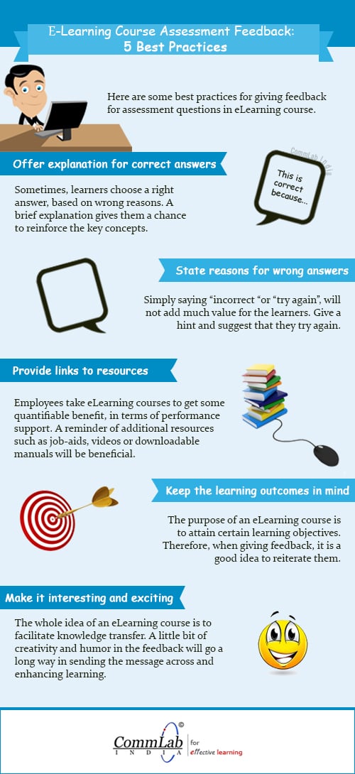 Feedback on eLearning Assessments: 5 Best Practices - An Infographic
