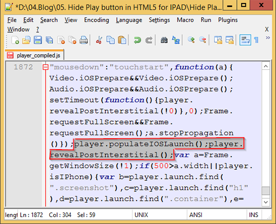 How to Hide the Play Button When HTML5 Courses Are Launched on iPads
