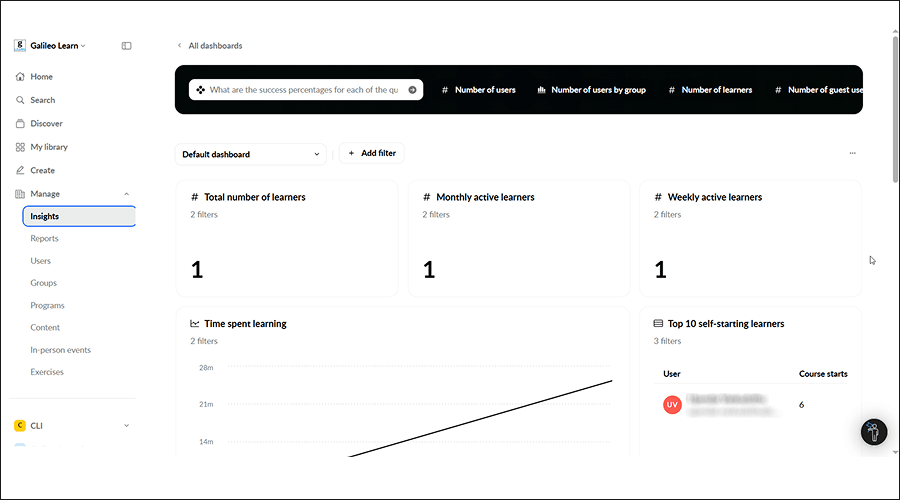 L&D: Exploring Galileo Learn™ AI Platform