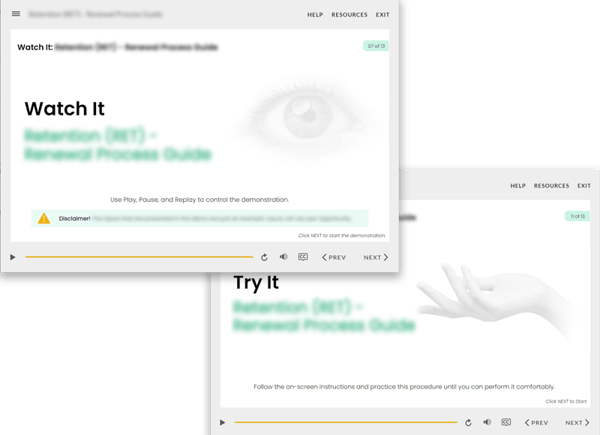 Simulation-based eLearning Curriculum for Software Training