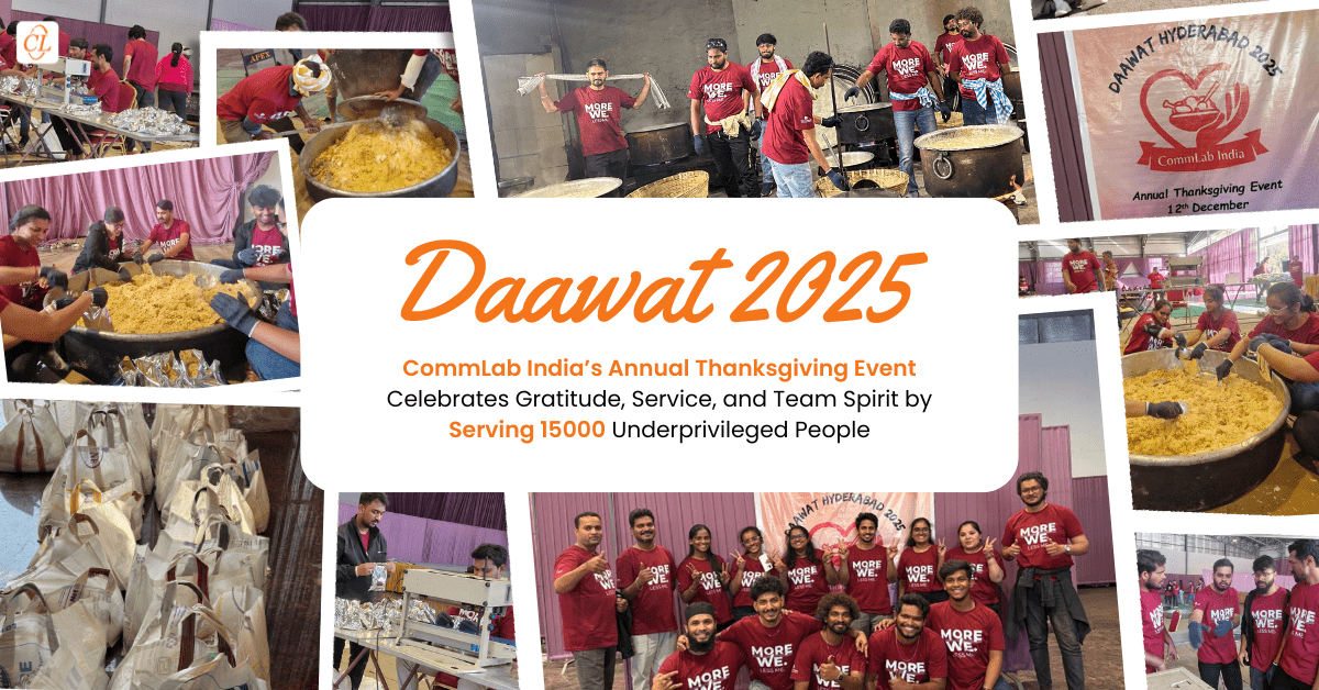 CommLab India Serves 15,000 Underprivileged Across the City