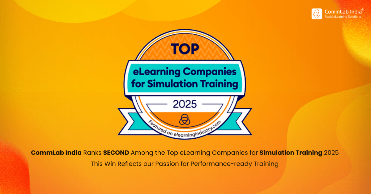 CommLab India Ranks #2 for Simulation Training in 2025