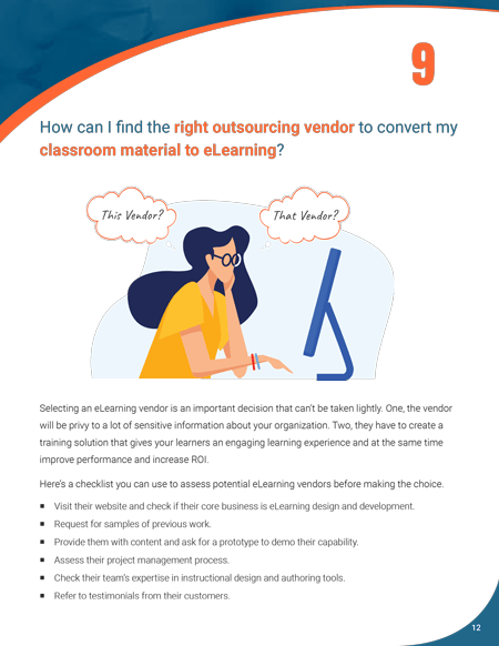 Classroom to eLearning Conversion – FAQs and More | Free eBook