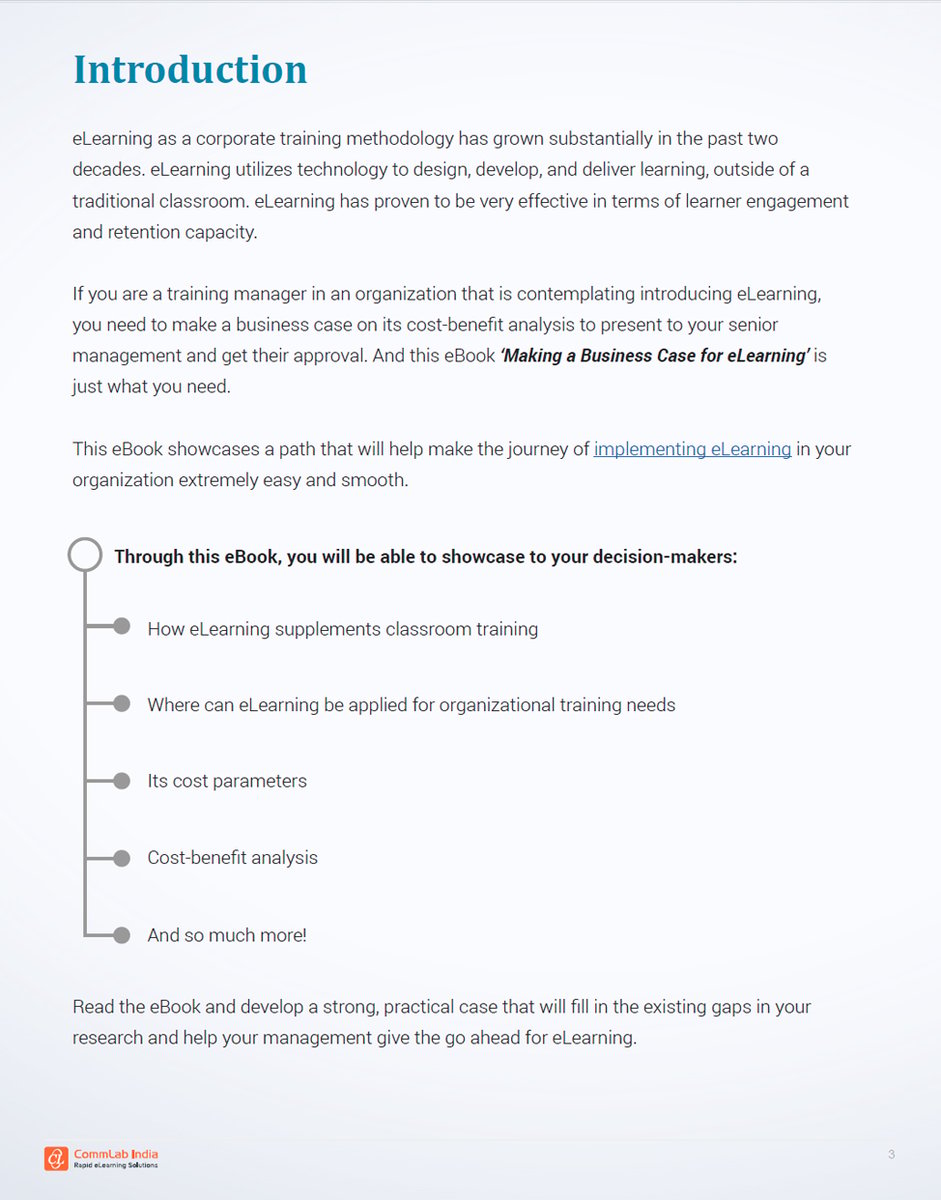 eLearning: An Octet of Must-haves for Making a Business Case