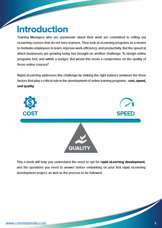 Rapid eLearning Development: A Training Manager's Handbook