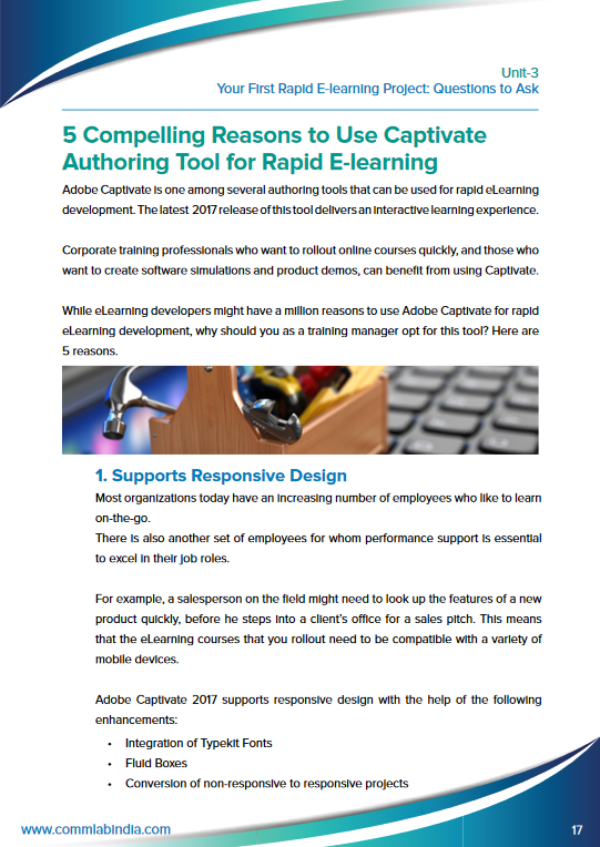 Rapid eLearning Development: A Training Manager's Handbook
