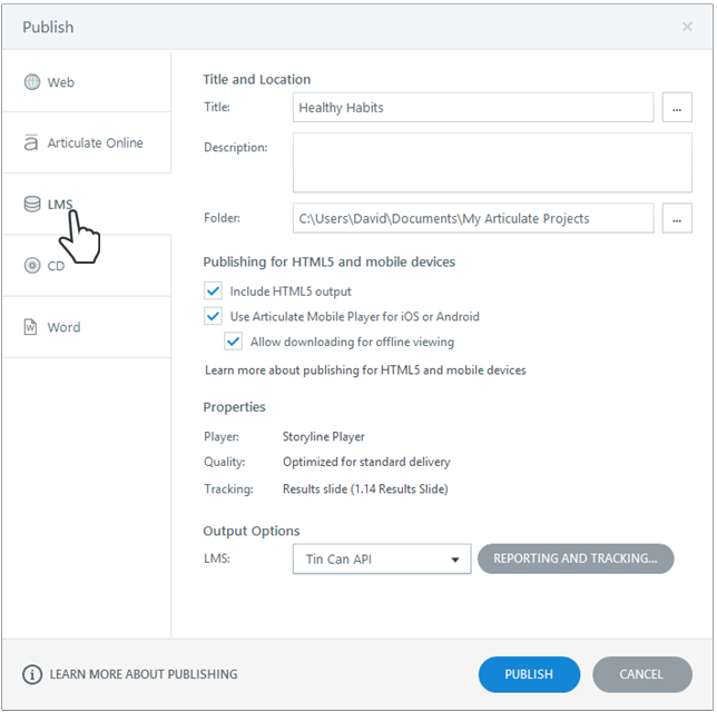 A Step-by-Step Guide to Publish and Host your E-learning on an LMS