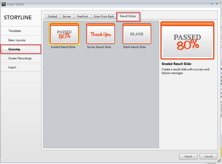 How To Generate A Result Page In Articulate Storyline