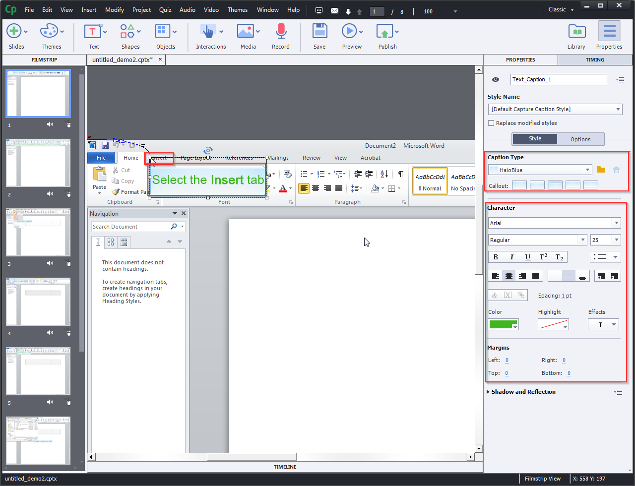 Adobe Captivate: Custom Shapes and Captions for Simulations