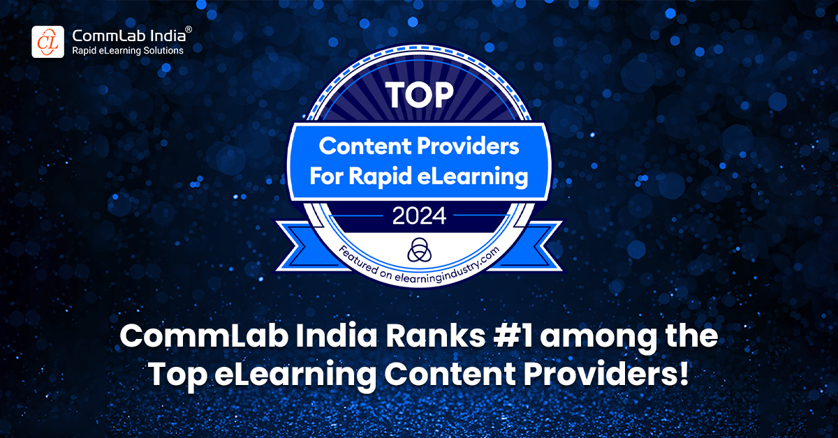 CommLab India Ranked the #1 eLearning Content Provider 2024